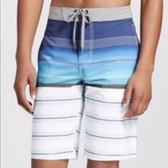 Mossimo Supply Co. | Swim | Mossimosupplyco Blue Normandy Swim Trunks ...